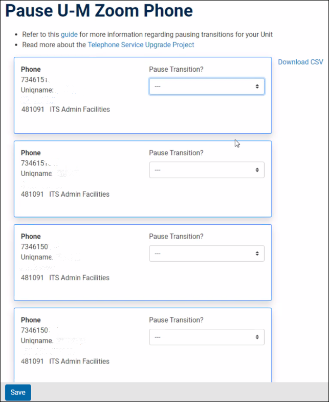 Using Pause Zoom Phone app / ITS Documentation